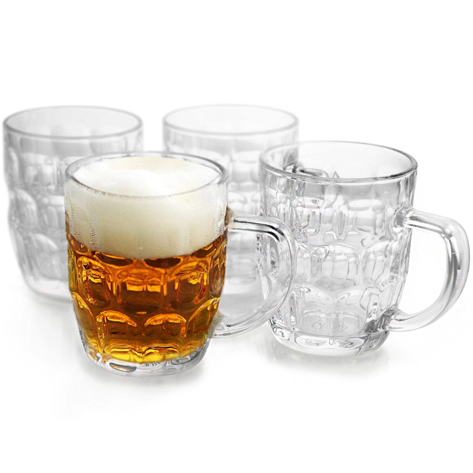 General Store 4 Piece 18 oz Glass Beer Mug Set - Walmart.com