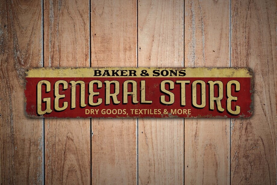 General Store General Store Sign General Store Decor Vintage Style Sign ...