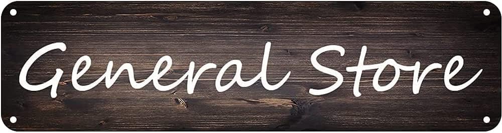 General Store Metal Tin Signs- Metal Tin Signs Exquisite Wall Art Decor ...