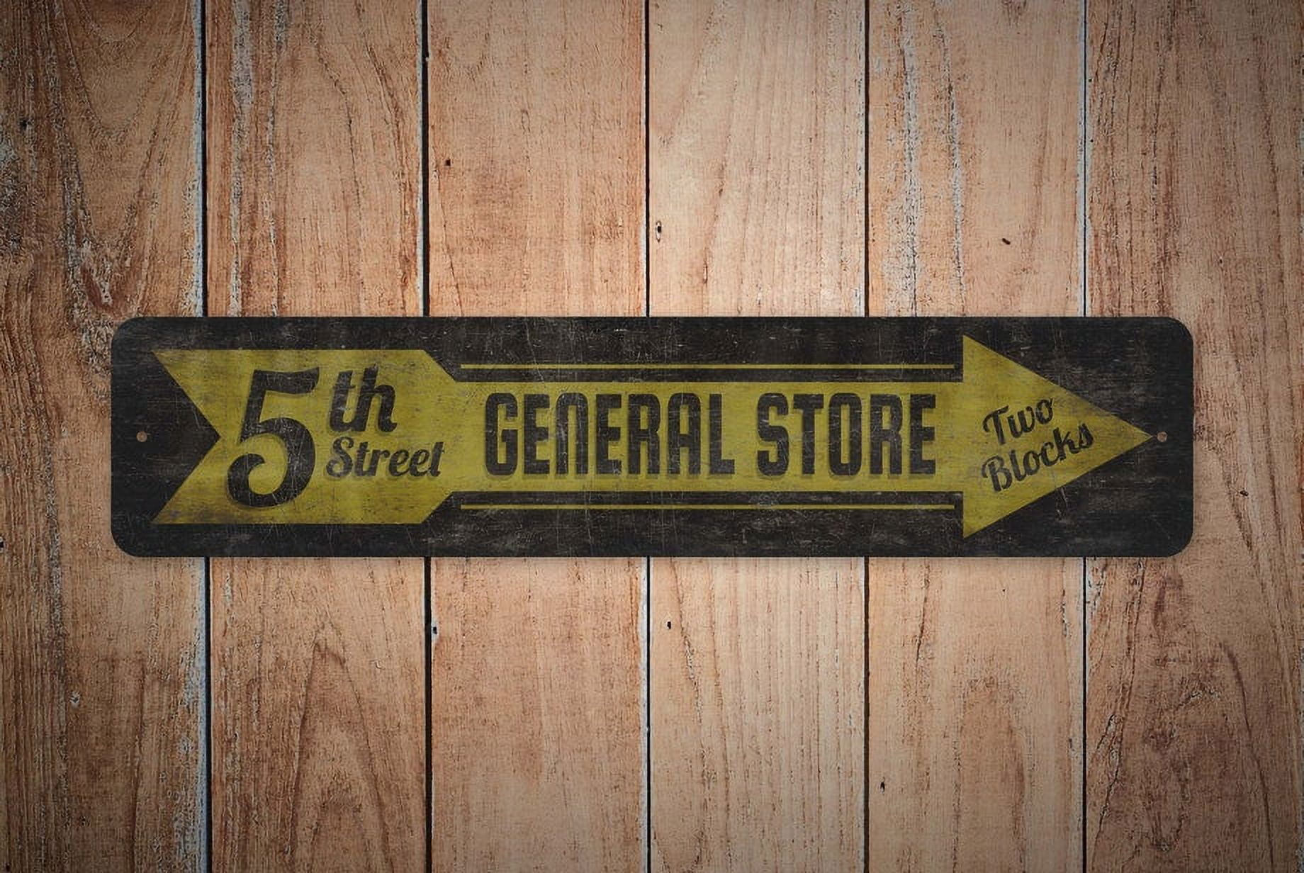 General Store Sign General Store Arrow Vintage Style Sign Groceries ...