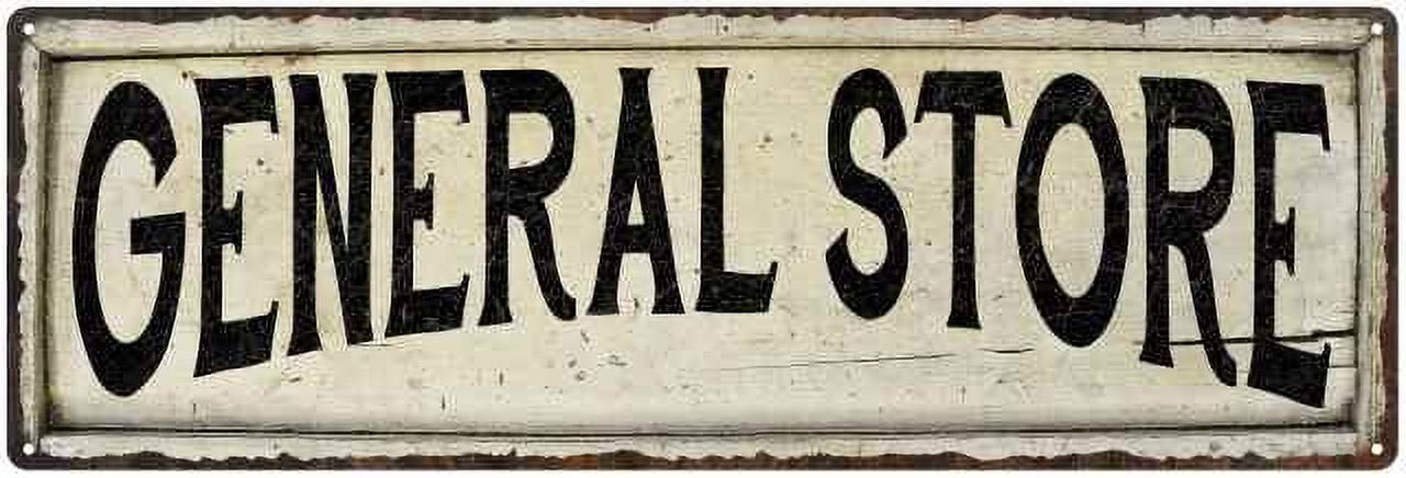 General Store Vintage Look Farm House Wall Décor 6x18 Metal Sign ...