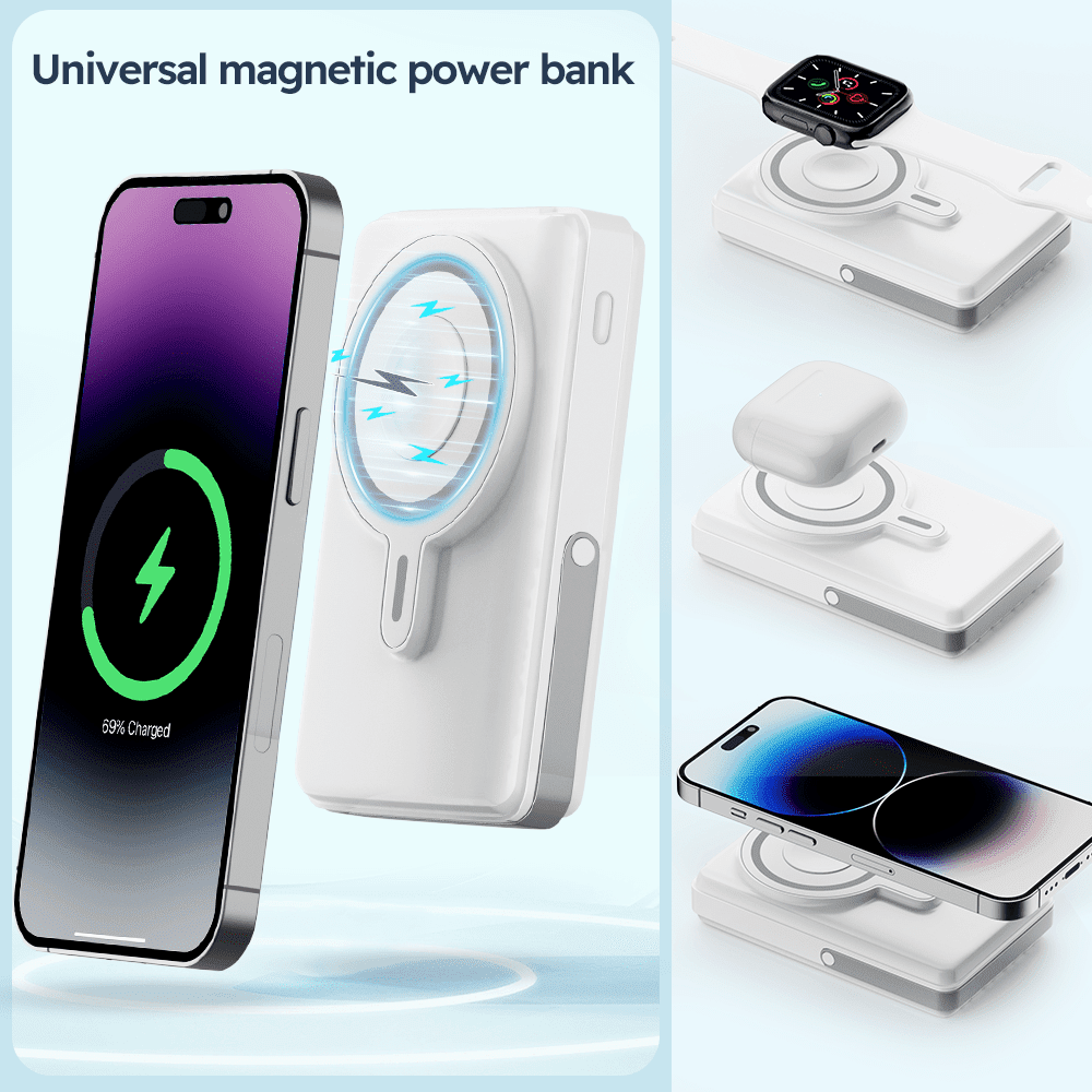 General Super Fast Charging Power Bank Magnetizing Bracket Wireless ...