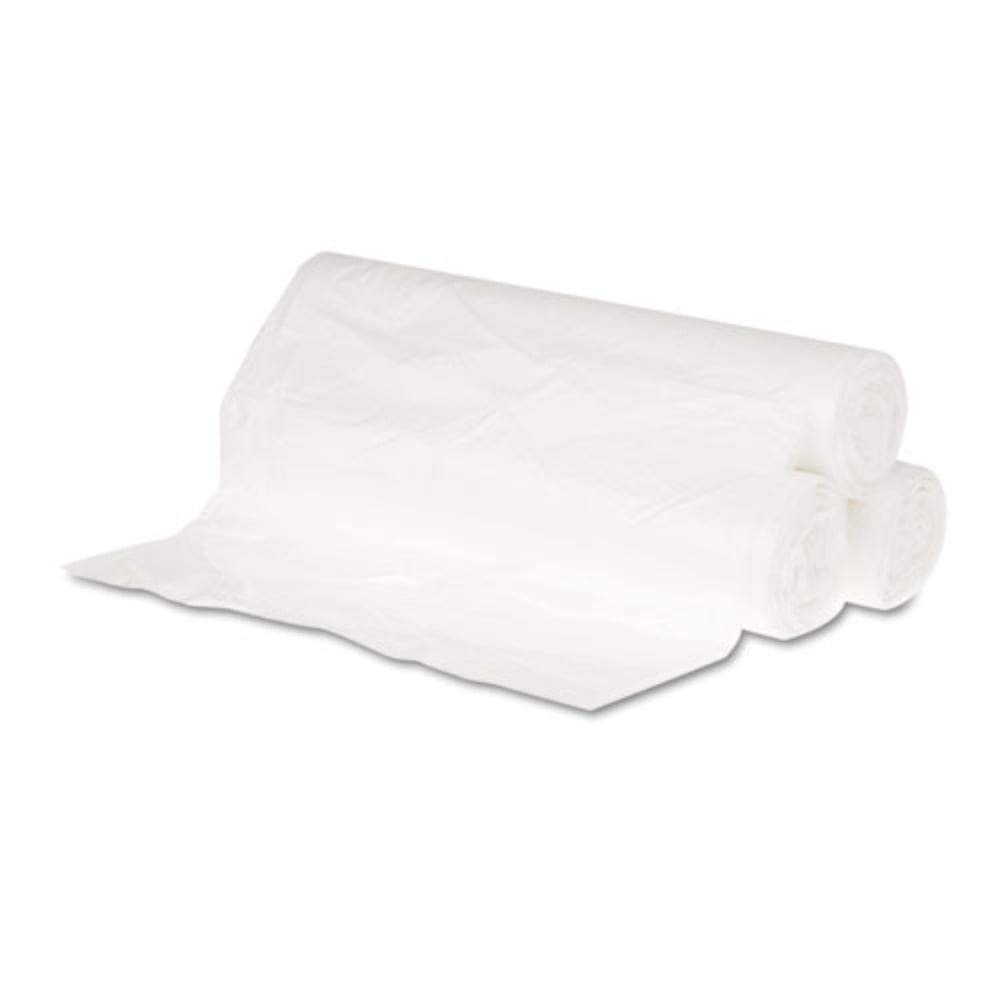 Low-Density Waste Can Liners, 56 gal, 1.1 mil, 43" x 47", Gray ...