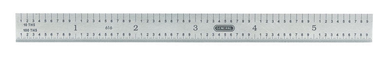 General Tools 616 Flexible Industrial Straight Edge Ruler, Stainless ...