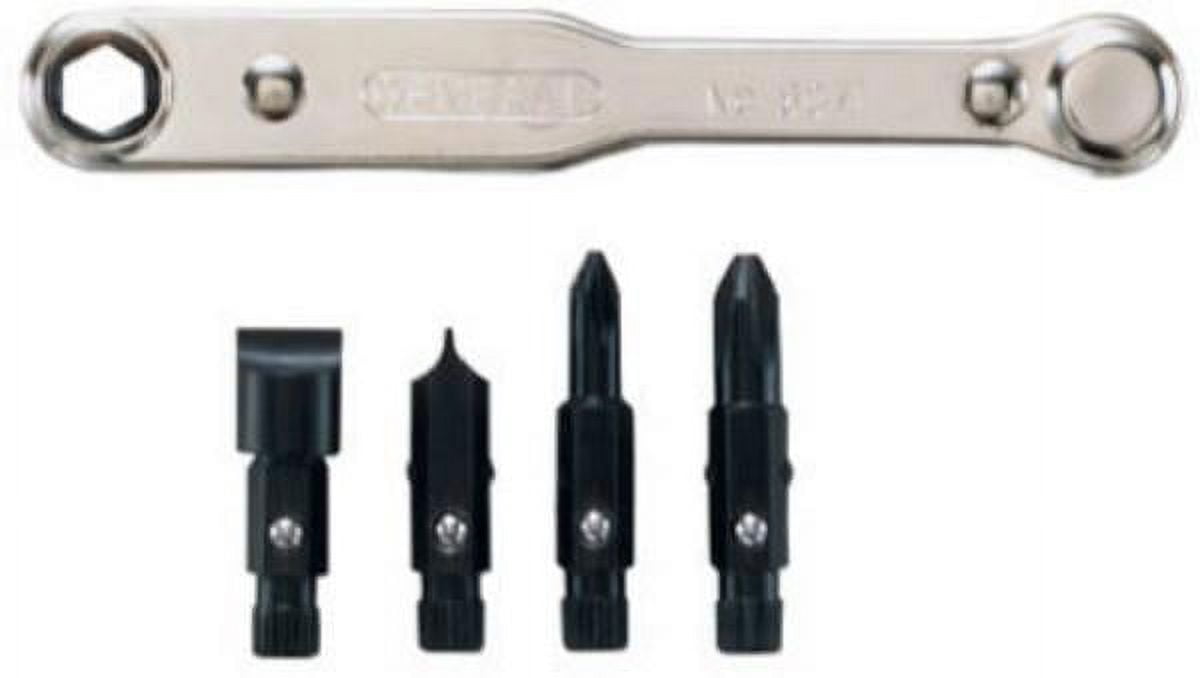 General Tools 8071 Ratchet Offset Screwdriver Set, 5-Piece, Each ...