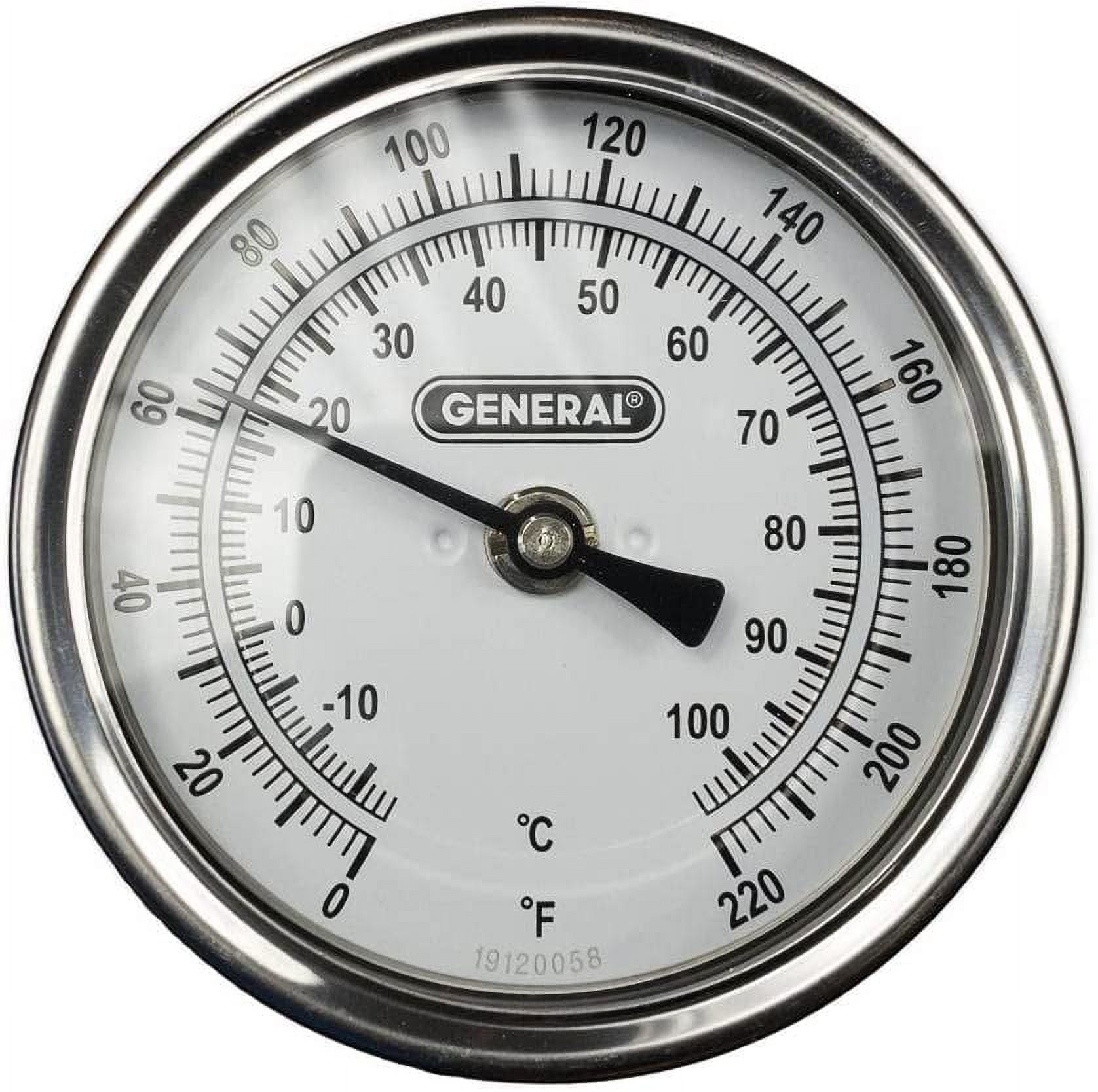 General Tools Analog Soil Thermometer #T300-36, Long Stem 36 Inch Probe ...