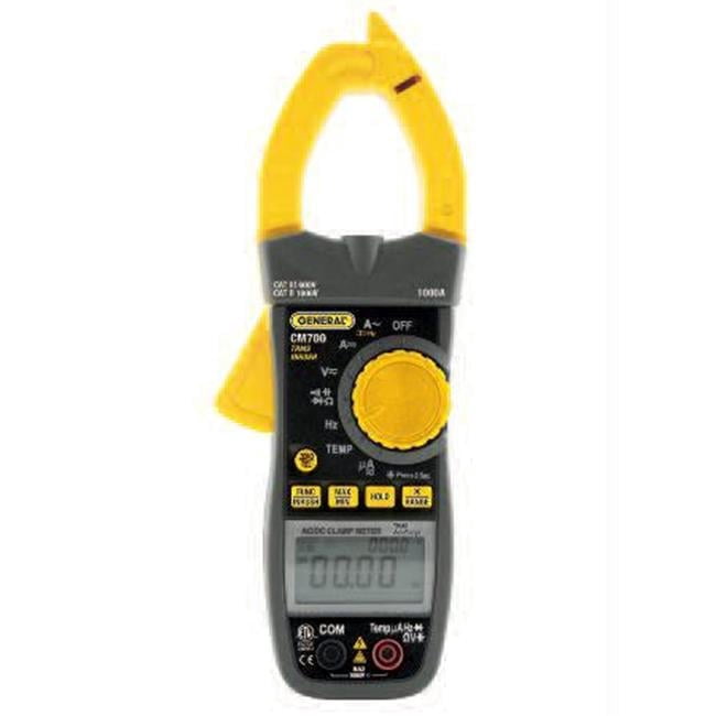 General Tools CM700 New Dual Display Amp Clamp with Ac-dc Amps- True ...