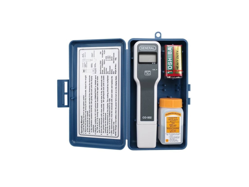General Tools Conductivity Meter,EC Range 10-9990uS/cm CO502 - Walmart.com