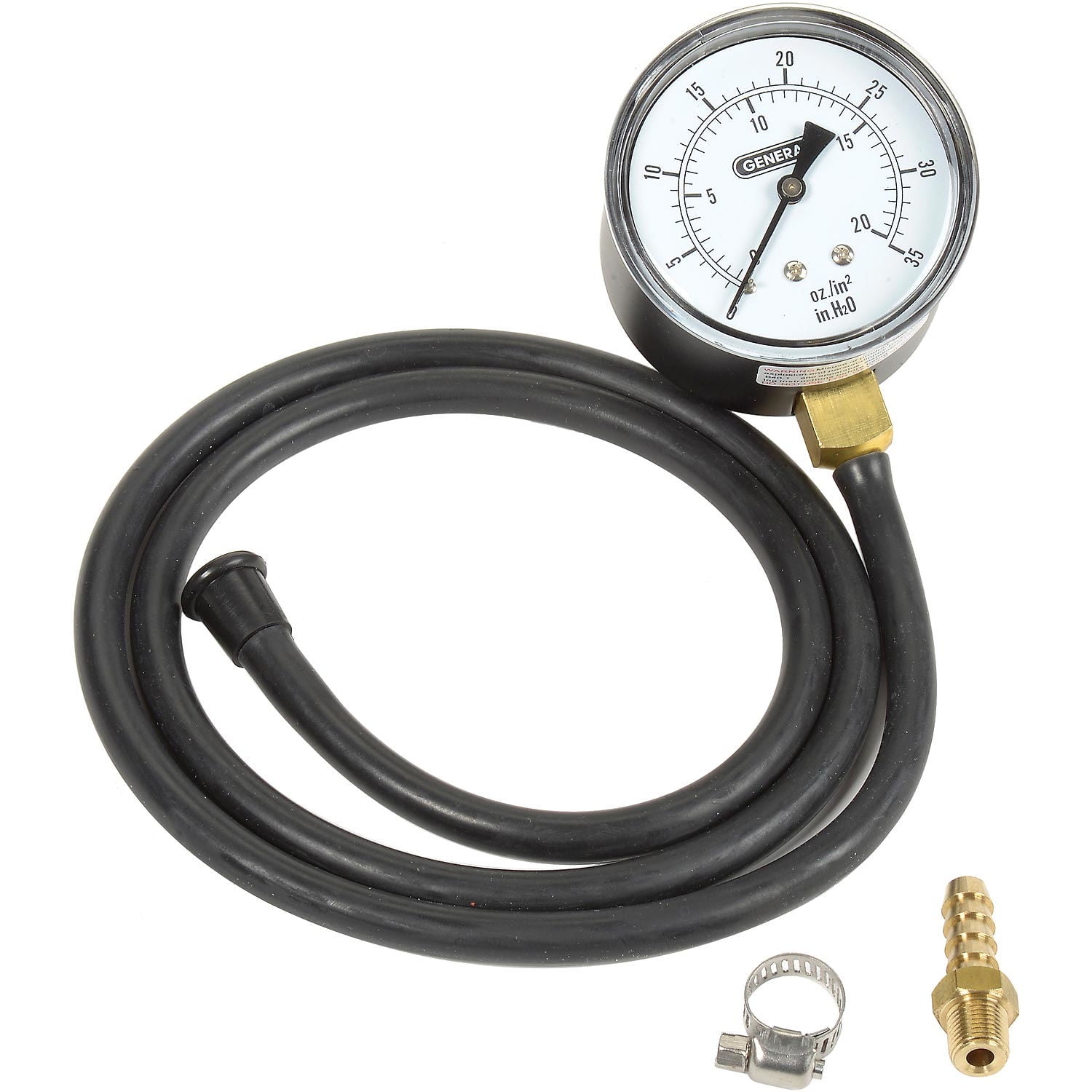 General Tools GPK035 Gas Pressure Gauge Test Kit with 39 in. Rubber ...