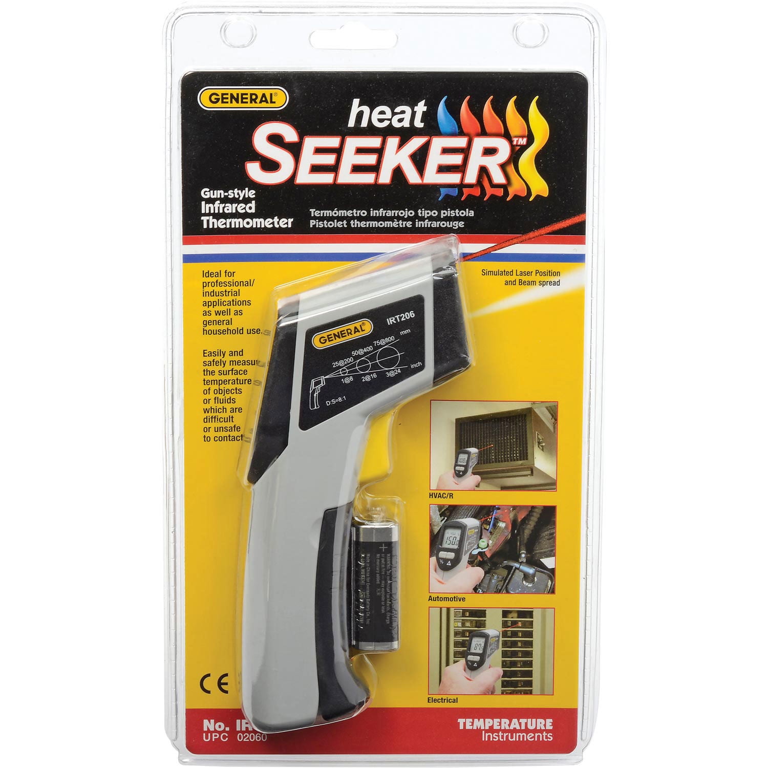 General Tools The "Heat Seeker" Mid-Range Infrared Thermometer ...