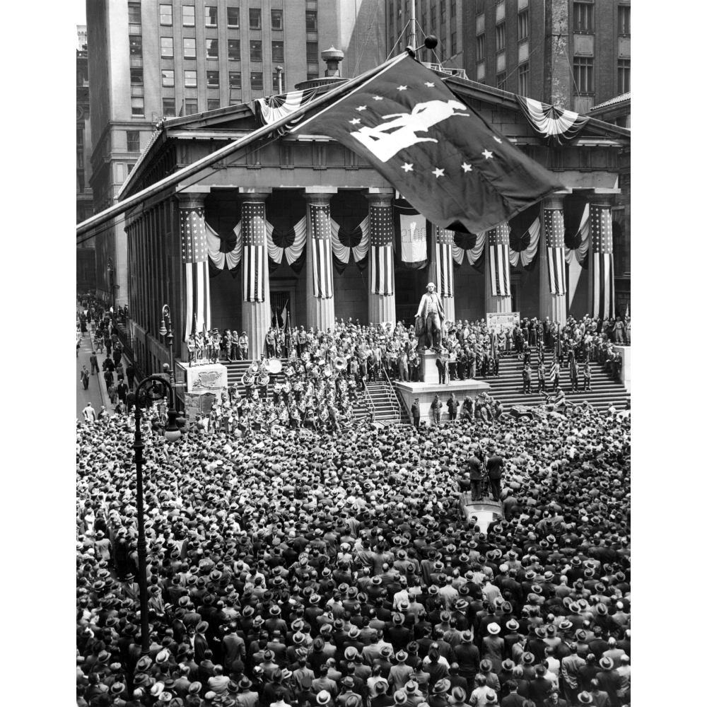 General View During Ceremonies At The Greatest War-Bond Rally In The ...