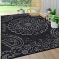 General Waterproof Outdoor Rug 8x10, Reversible Plastic Straw Patio ...