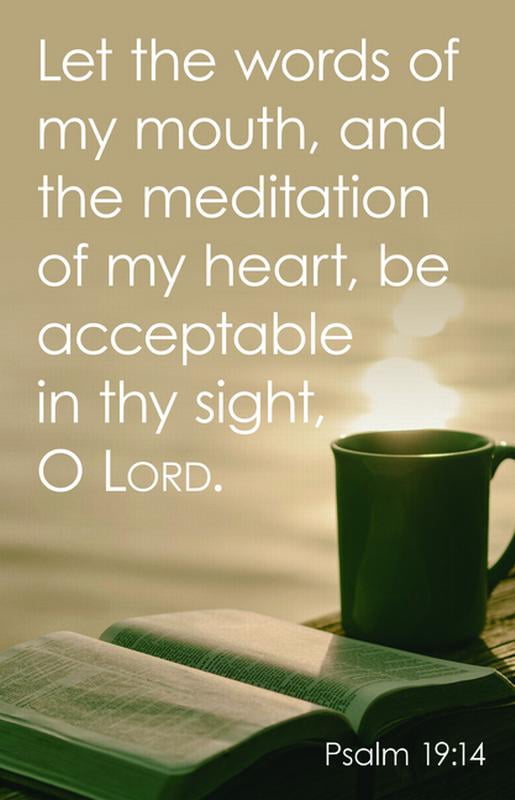 General Worship Bulletin: Be Acceptable (Package of 100) : Psalm 19:14 ...