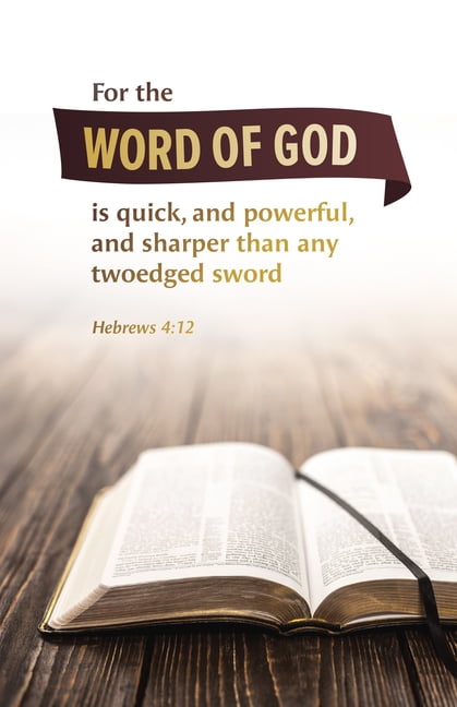 General Worship Bulletin The Word Package Of 100 Hebrews 4 12 Kjv