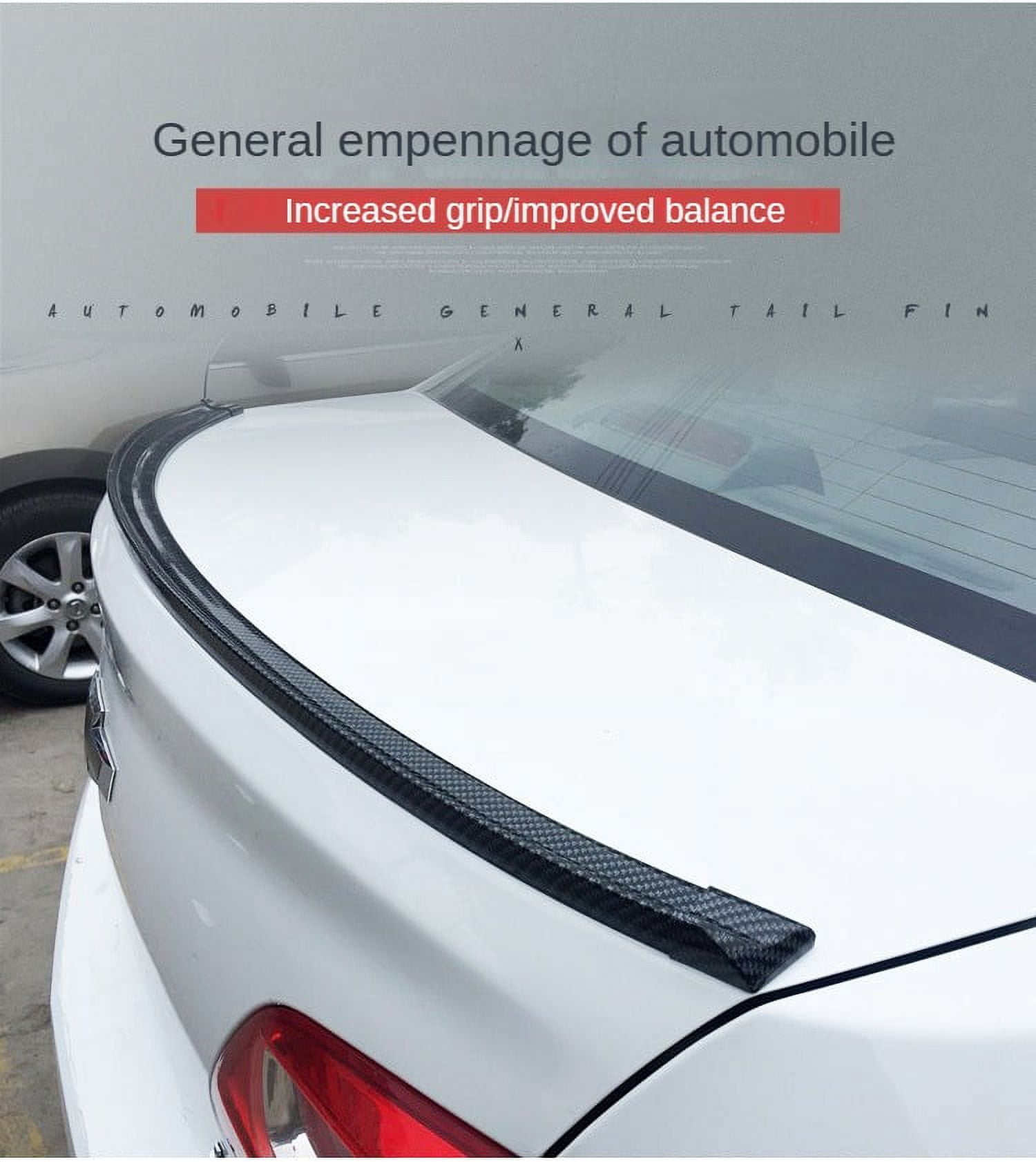 General automotive tail carbon fiber grain modified tail wing, no punch ...