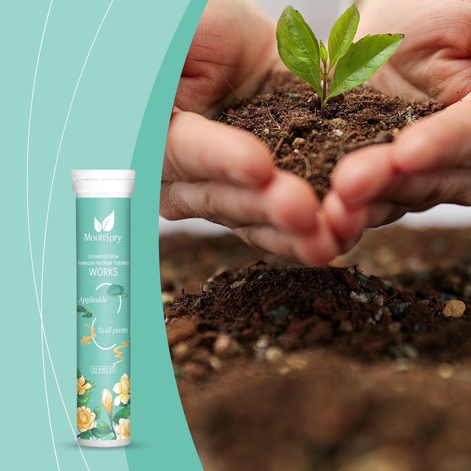 General-purpose slow-release green tablet fertilizer, promoting plant ...