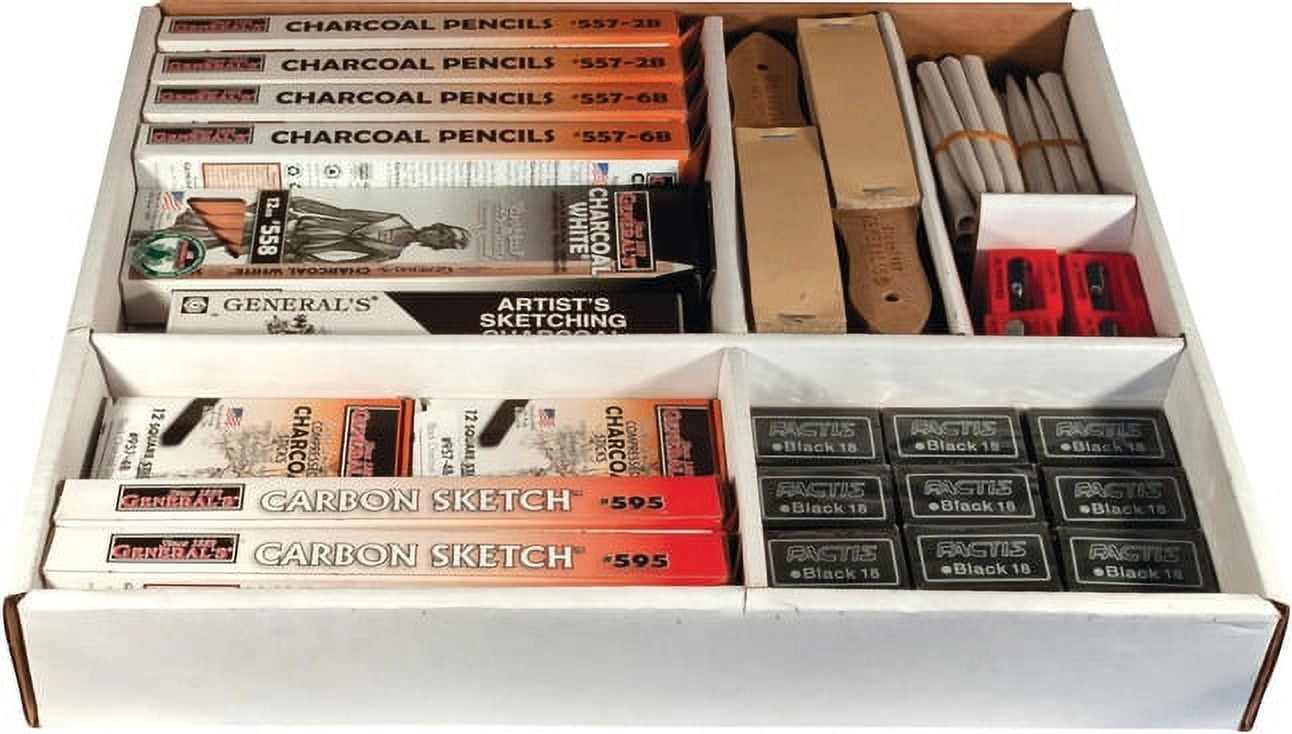 General's Charcoal Drawing School Pack, Set of 235 - Walmart.com