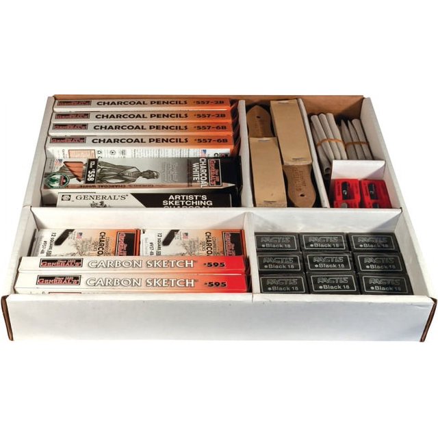 General's Charcoal Drawing School Pack, Set of 235 - Walmart.com