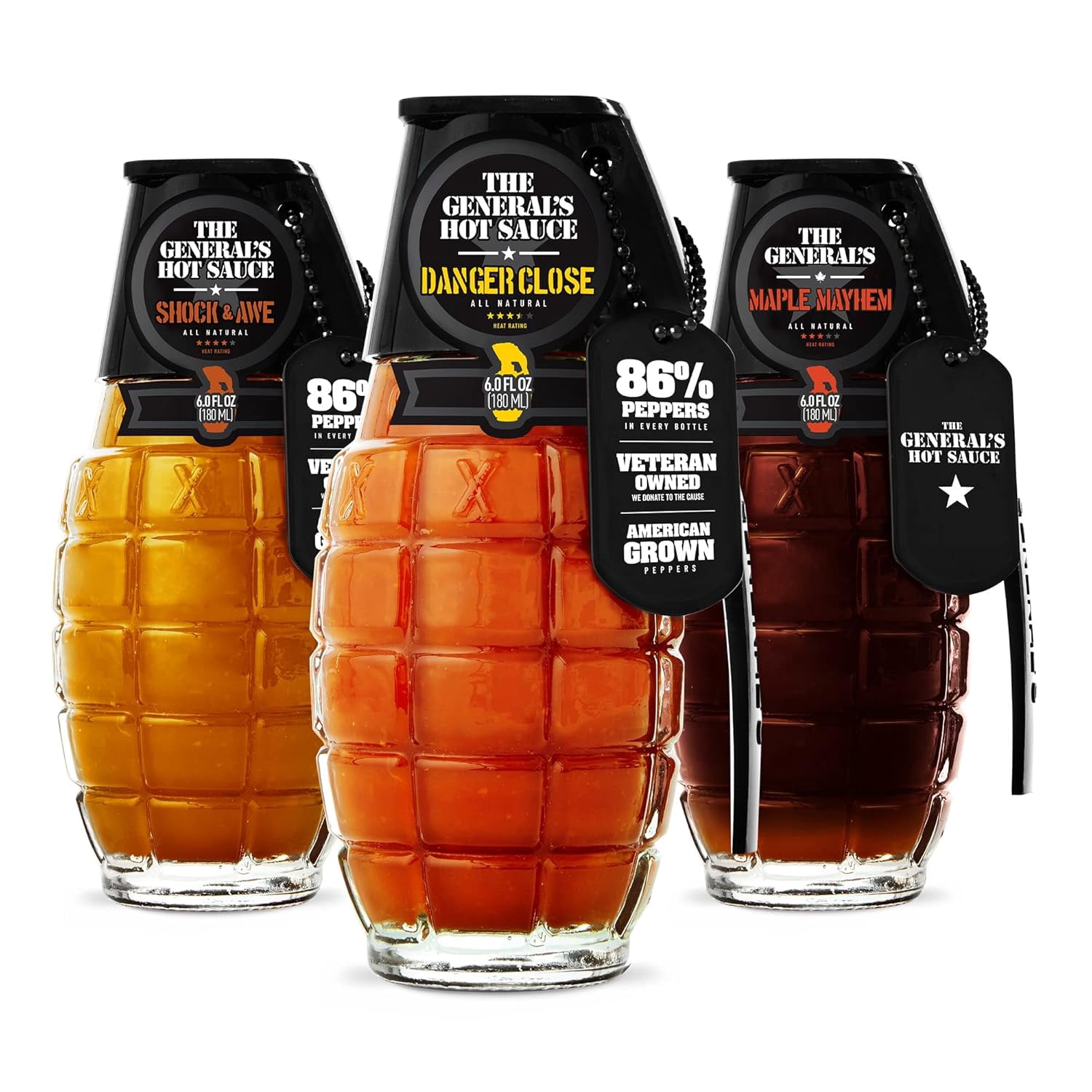 The General's Hot Sauce Fire for Effect Gift Set Gourmet Hot Sauce ...