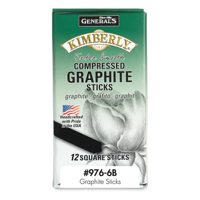 General's Kimberly Graphite Sticks - 6B, Box of 12 - Walmart.com