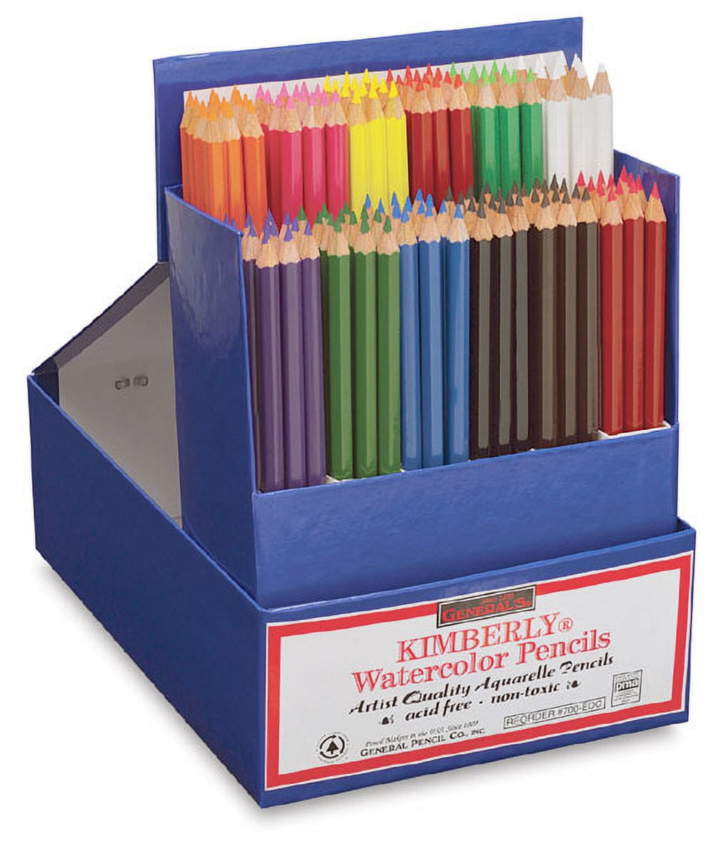 General's Kimberly Watercolor Pencil Set - Assorted Colors, Classroom ...