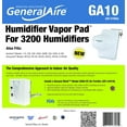 GeneralAire GA10 Vapor Pad 3200 Humidifier; GFI #7905; Compatible with ...