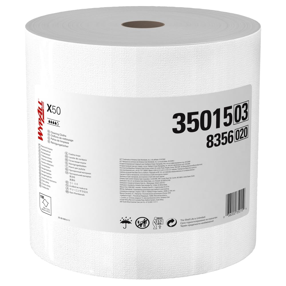 GeneralClean X50 Cloths Cleaning Wipes (35015), Jumbo, Strong Towels ...