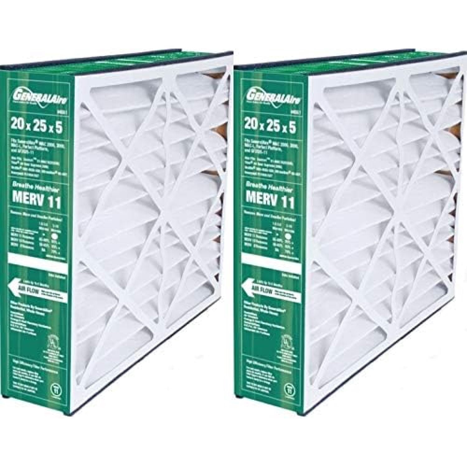 Generalaire 6FM2025 Reservepro-2PK- 4551 Air Filter-20x 25x 5-for Old ...
