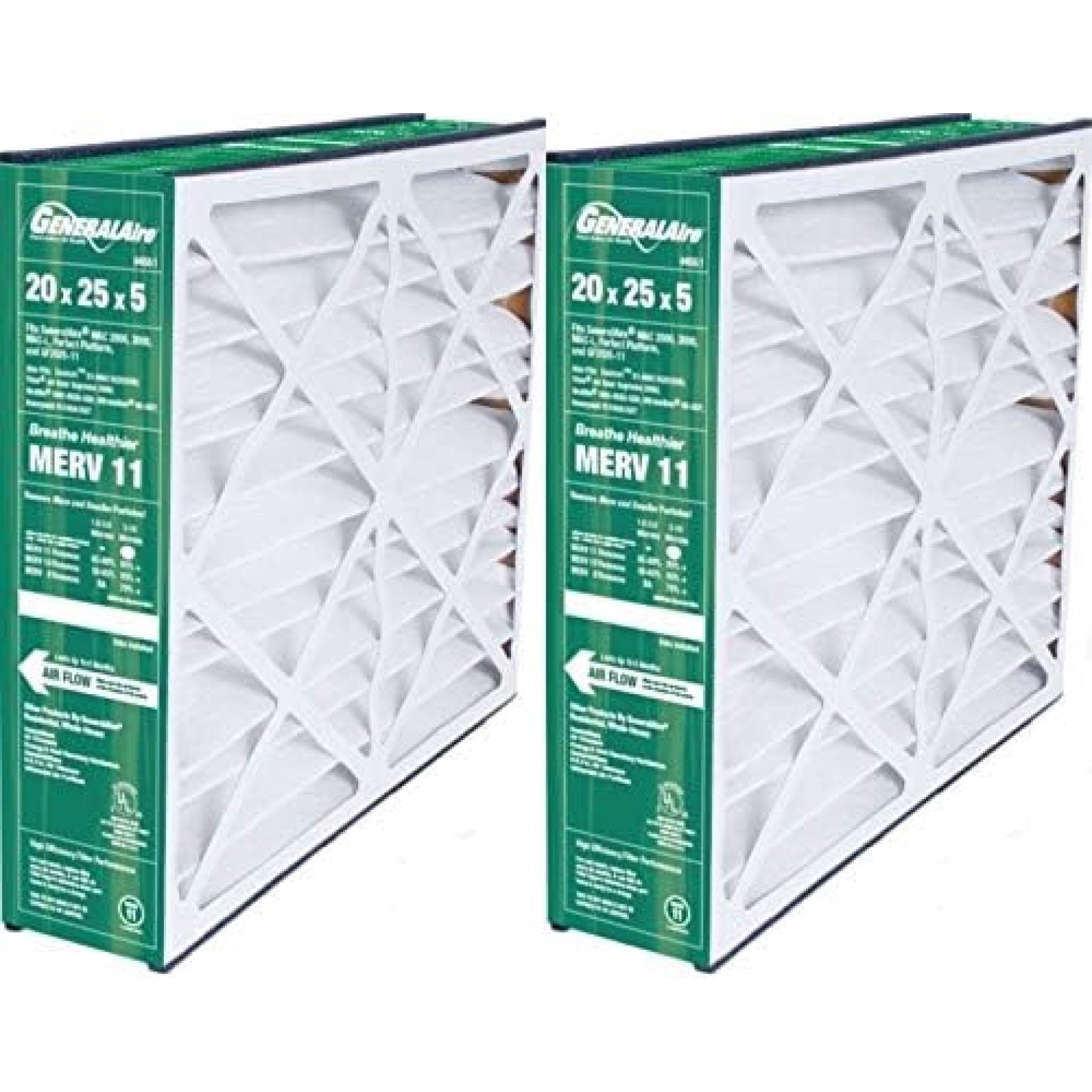 Generalaire 6FM2025 Reservepro-2PK- 4551 Air Filter-20x 25x 5-for Old ...