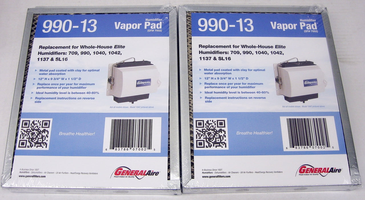GeneralAire 990-13 OEM - Evaporator Pad Media Filters 2-Pack for 709 ...