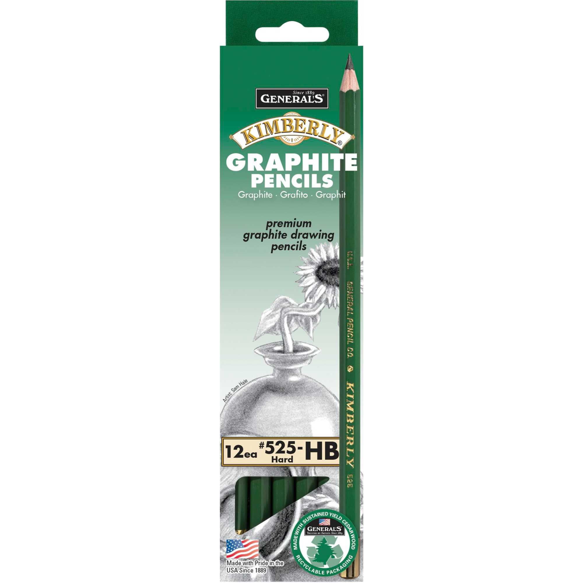 Generals Kimberly Graphite Drawing Pencils, HB, Pack of 12 - Walmart.com