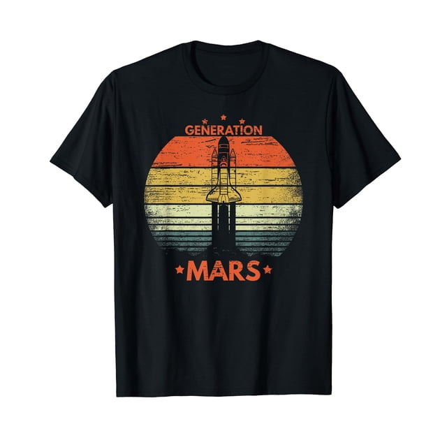 Generation Mars Space Enthusiast Gift Artemis Rocket Science T-Shirt ...