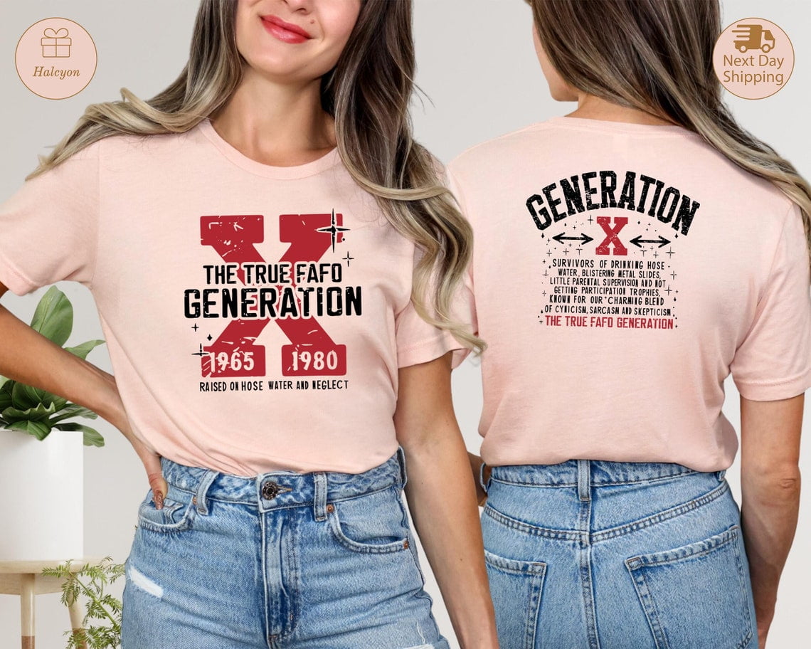 Generation X Shirt, Gen X T-Shirt, Raised On Hose Water and Neglect ...