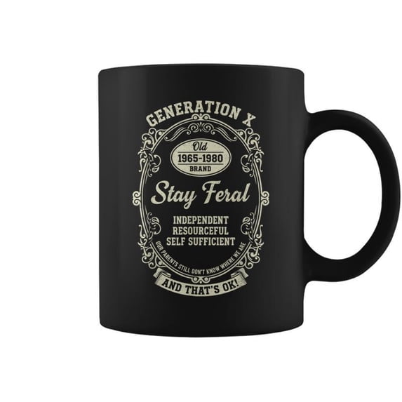 Generation X Stay Feral Coffee Mugs - Walmart.com
