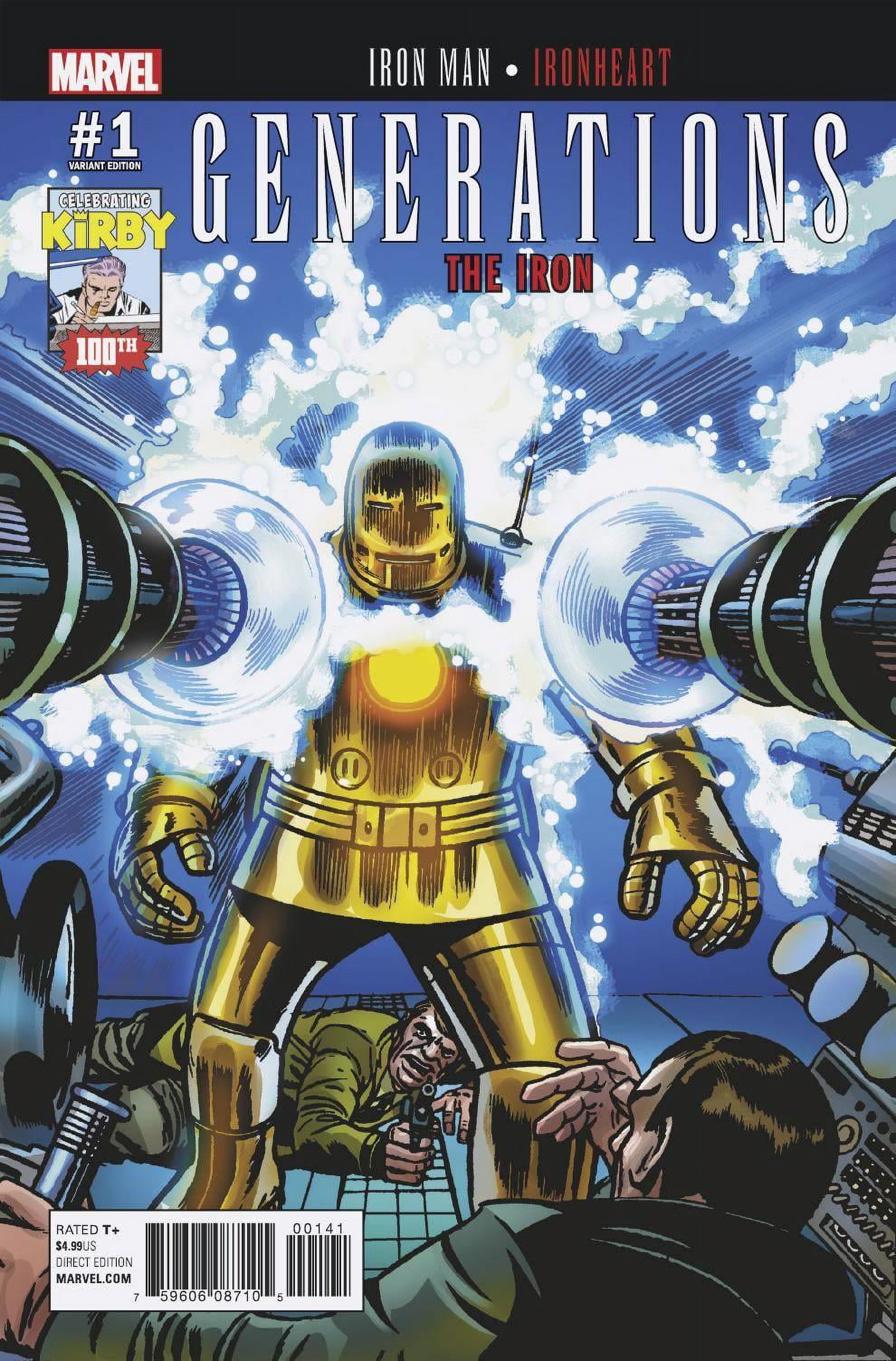 Generations Iron Man & Ironheart #1 Kirby 100 Var (Kirby 100 Var) Marvel Comics Comic Book ...