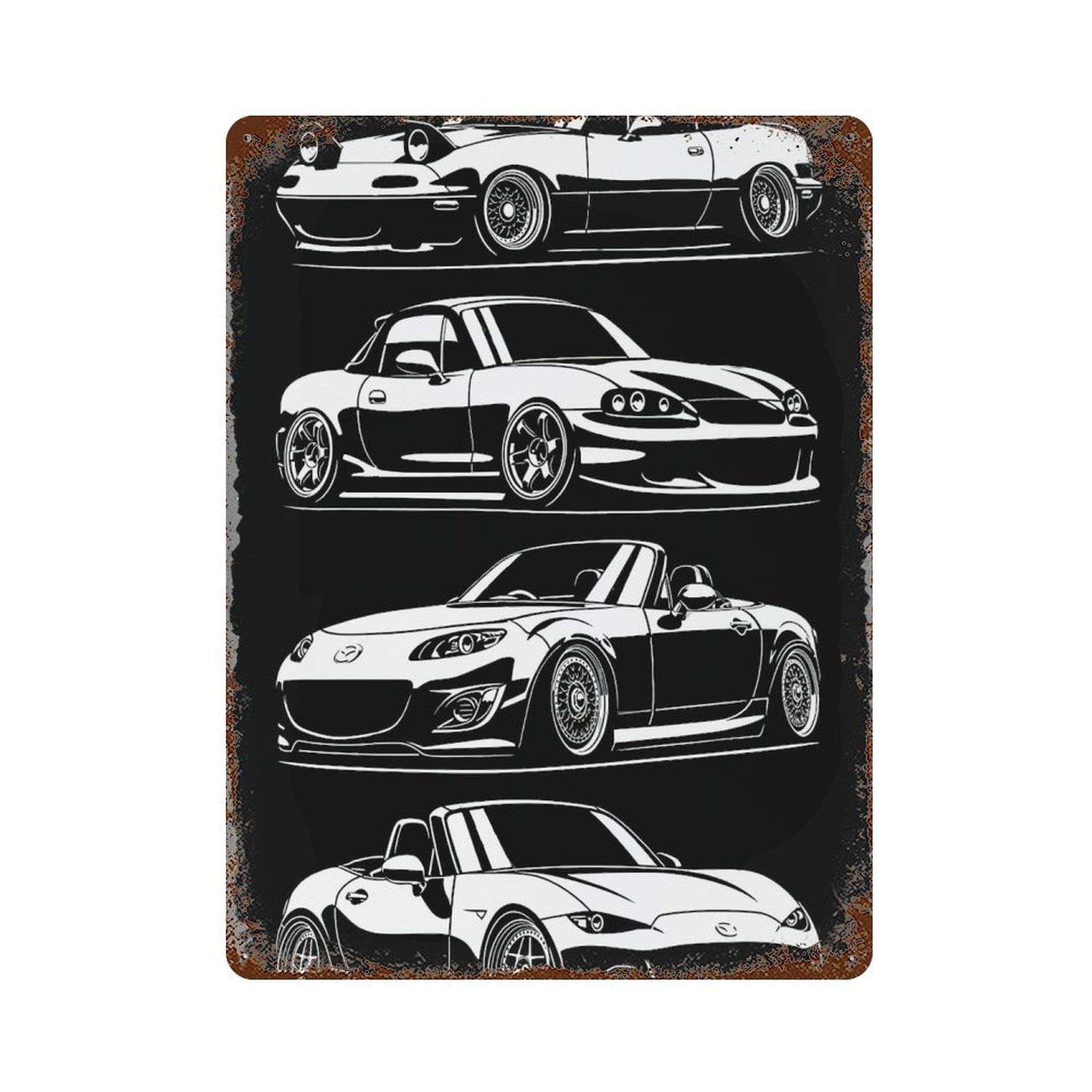 Generations. MX5 Miata Poster Tin Metal Decorative Wall Paintings ...