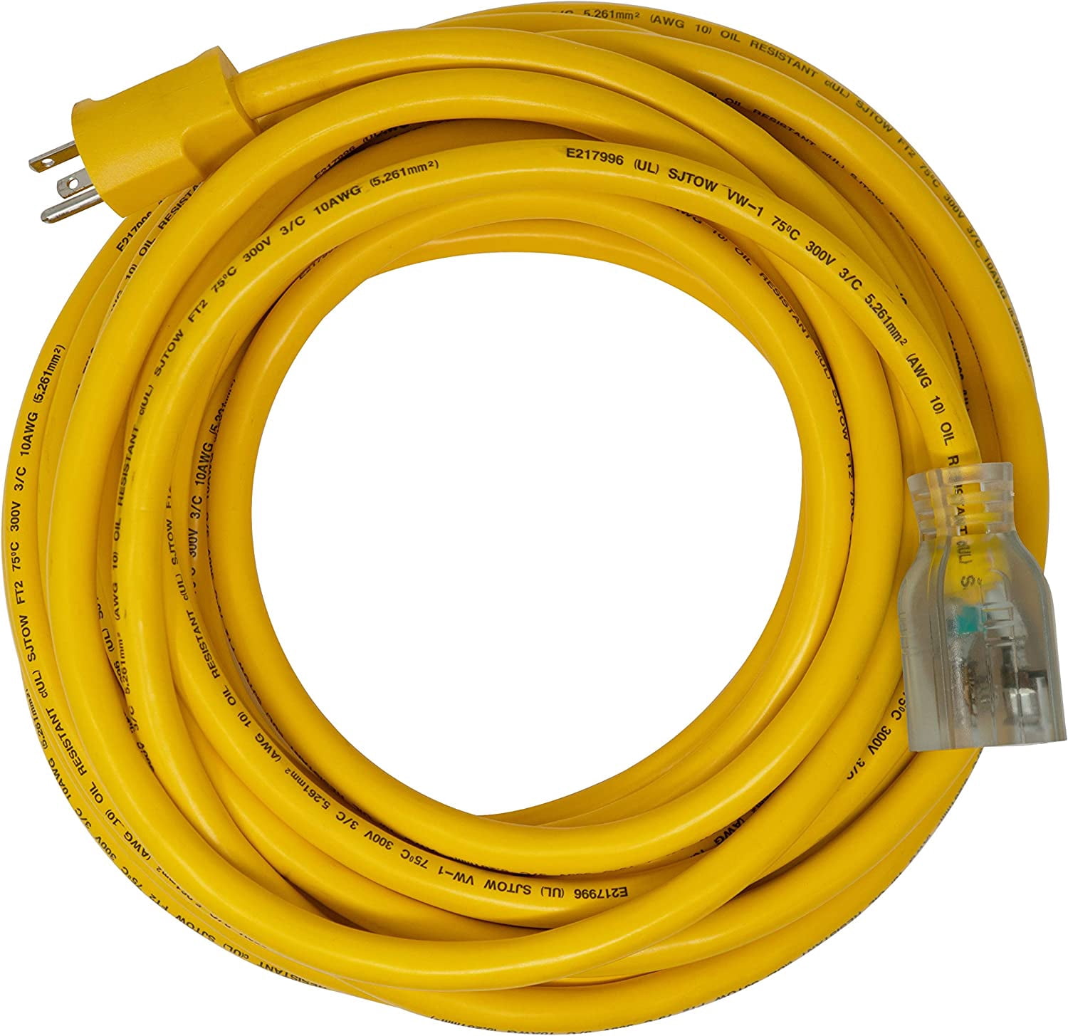 Generator Cord 5-20P to 5-20R; Lighted; 50-Foot, 2618 - Walmart.com