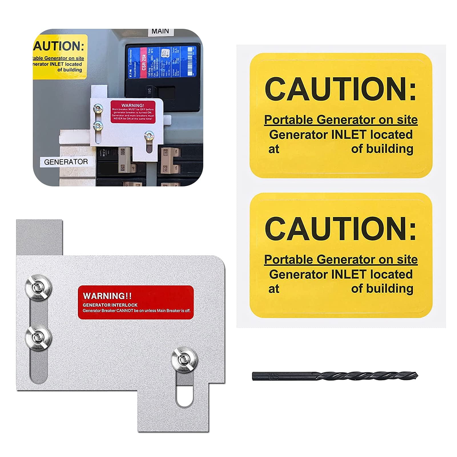 Generator Interlock Kit Compatible with Horizontal Main Cutler Hammer ...