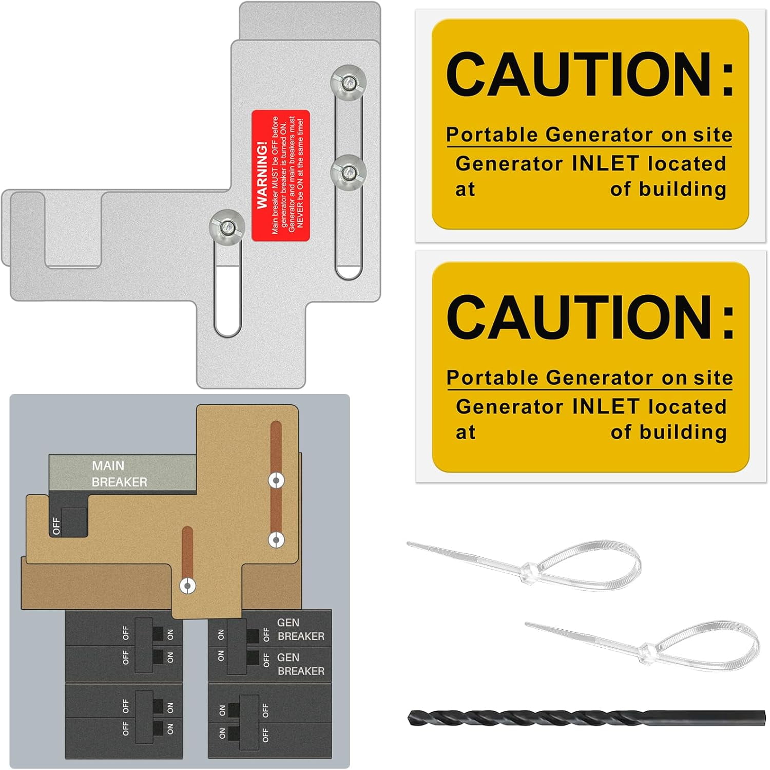 Generator Interlock Kit fit for Murray or Siemens 150 or 200 amp Panels ...