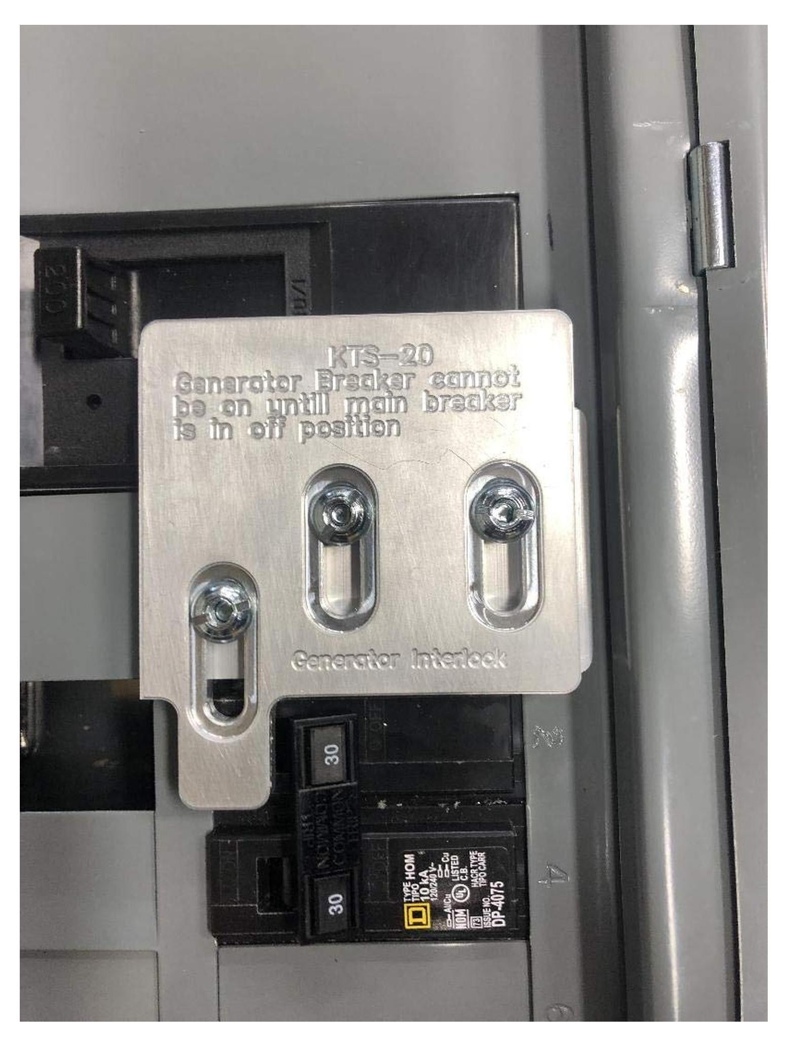 Generator Interlock Kit for Square D Home Line 150 & 200 Amp Service ...