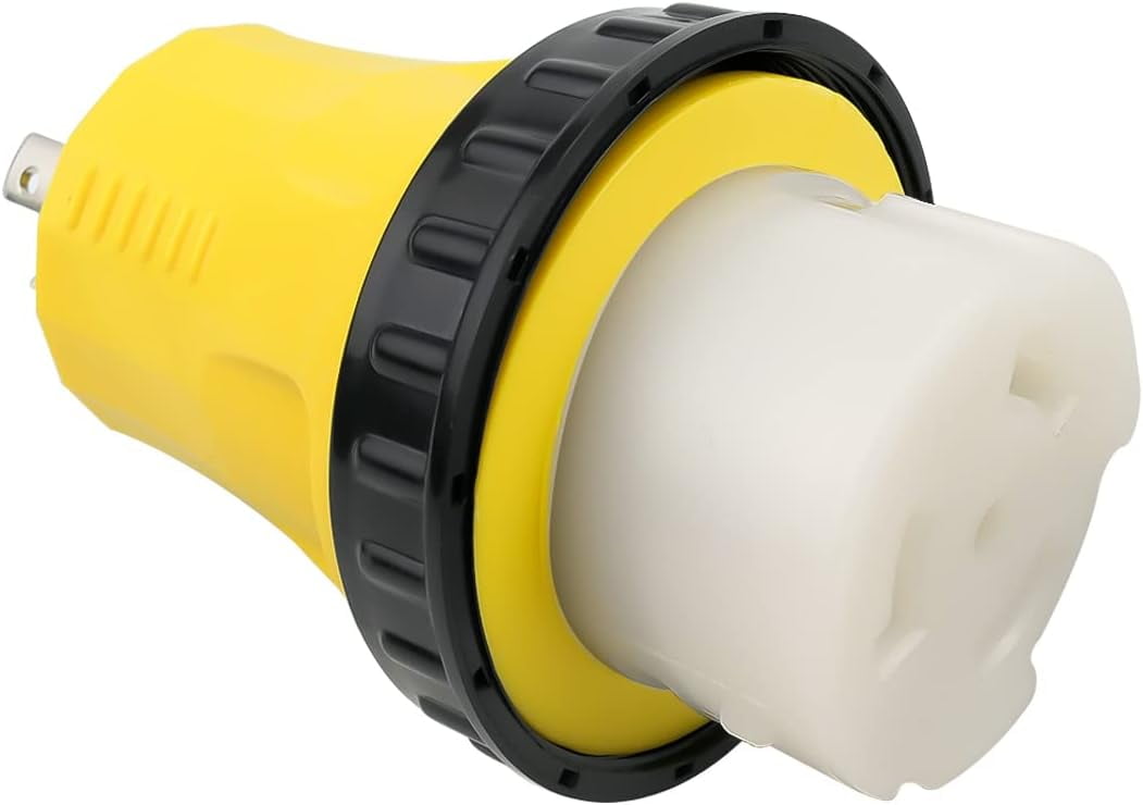 Generator Locking Power Plug Adapter, 30A L14-30P Male Plug to SS2-50R ...