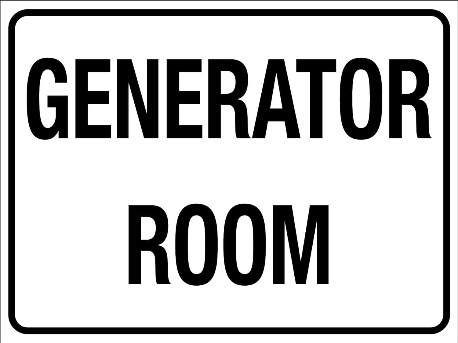 Generator Room Sign Metal Tin Sign 8x12 Inches Caution Danger Safety ...