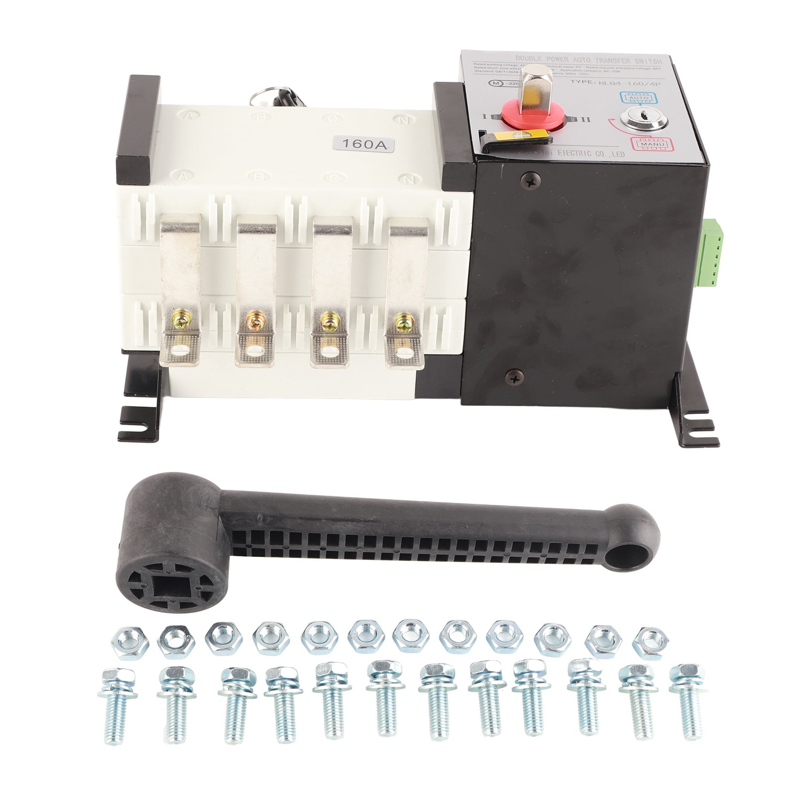 Generator Transfer Switch PC Isolated 2in 1out Dual Power Automatic ...