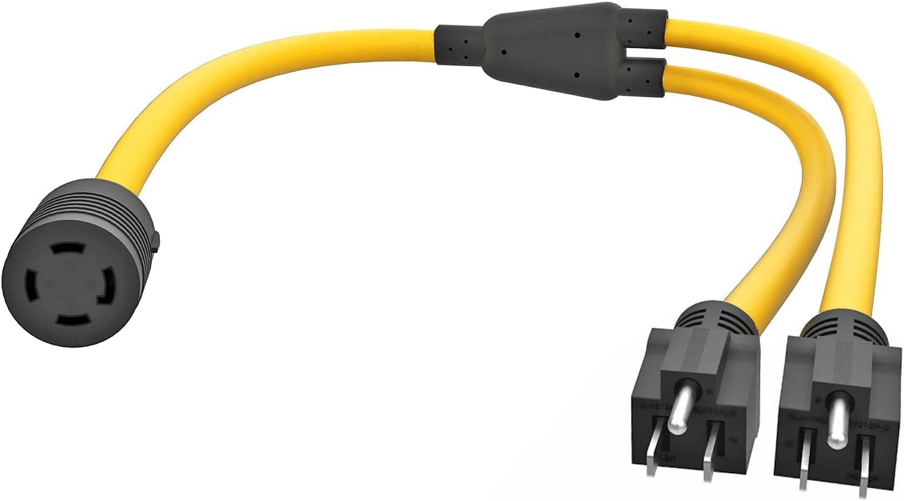 Generator Welder Dryer Power Cord Adapter,NEMA 2x 5-15P to L14-30R ...