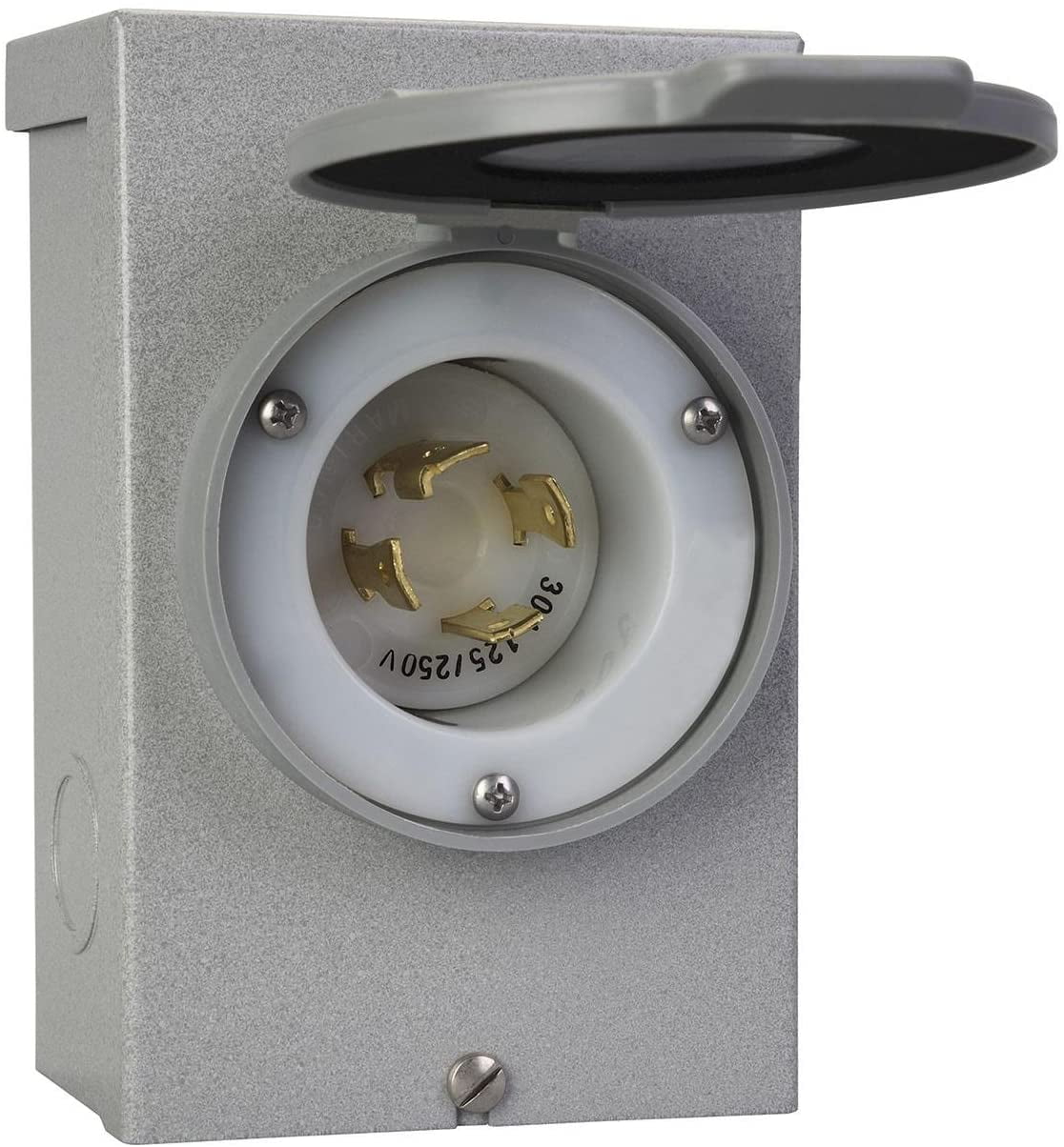 Generators Up to 7,500 Running Watts PB30 30-Amp NEMA 3R Power Inlet ...