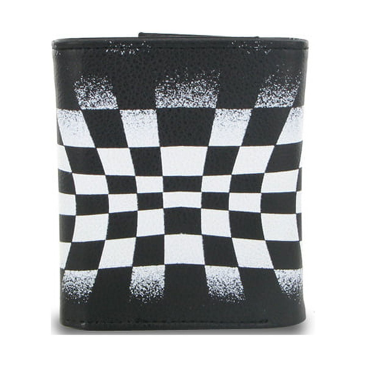 Generic 03760243-0 Trifold Black And White Checkerboard Wallet ...
