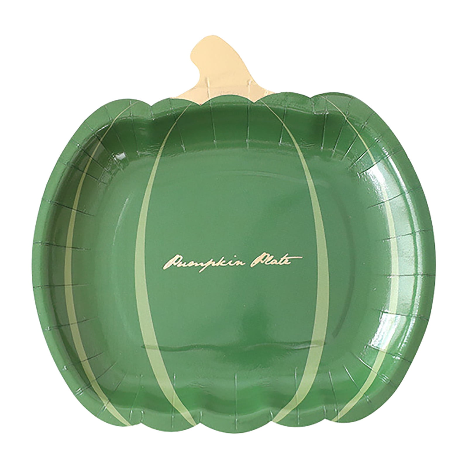 Generic 10 Pcs Fall Pumpkin Paper Plates 9 Inch Autumn Disposable ...