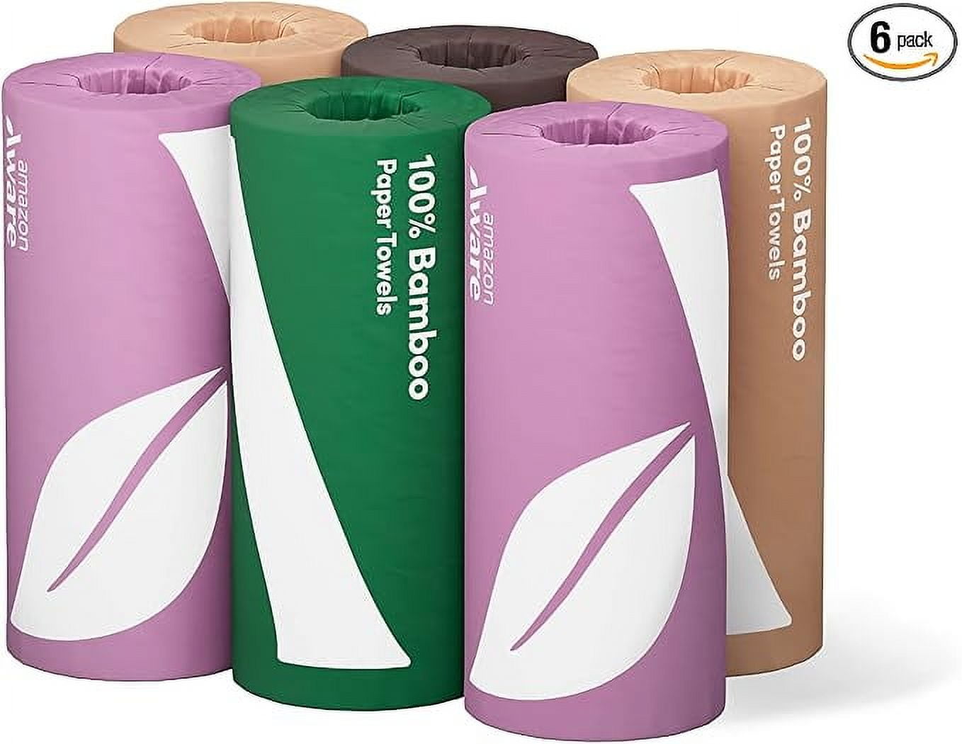 Generic 100% Bamboo Paper Towels, 6 Rolls, 2 ply, FSC Certified, 150 ...
