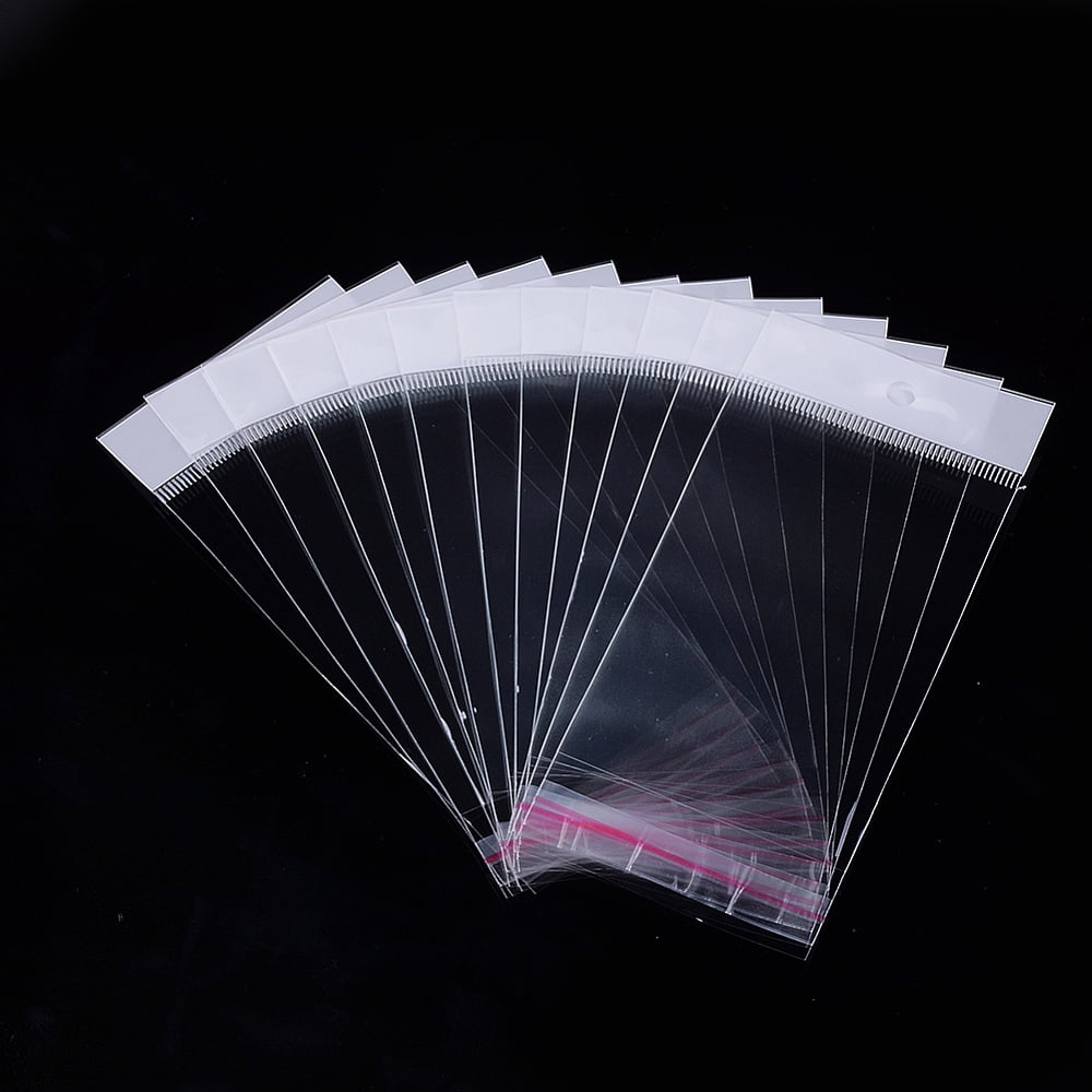 Generic 100 Pcs 5.9x2.75 Inch Clear Resealable OPP Cellophane Gift Bags ...