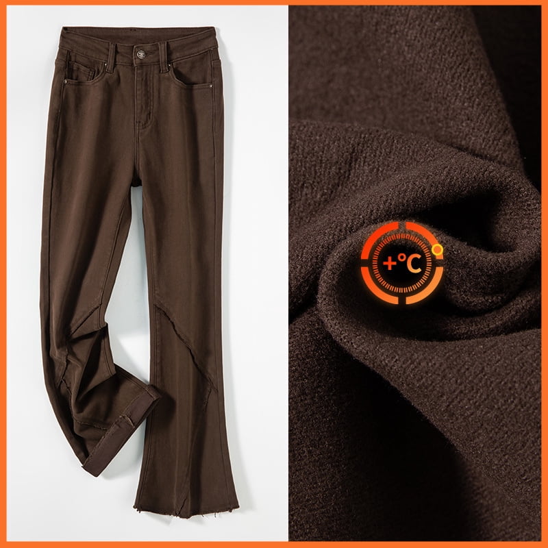 Generic 2025 Autumn and Winter New Maillard Fleece-lined High Waist ...